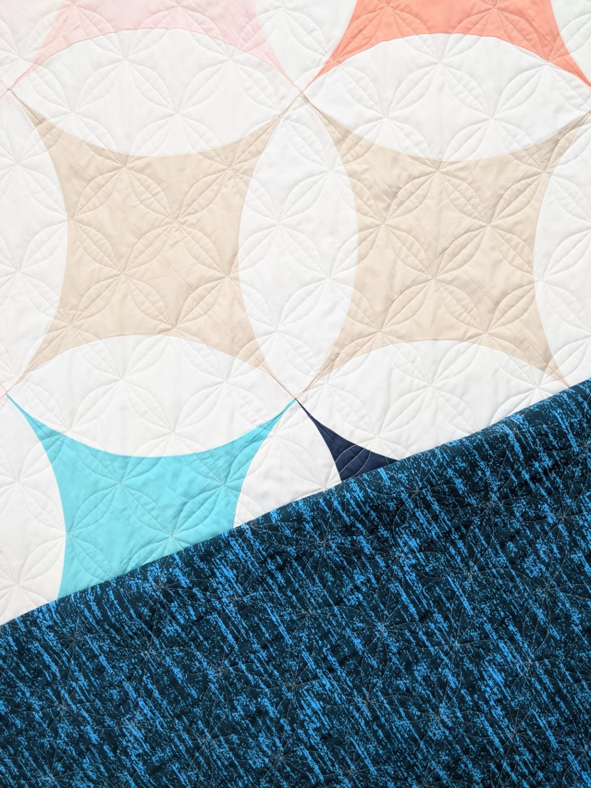 Orange Peel Quilt (placed on point) - Ma Tante Quilting