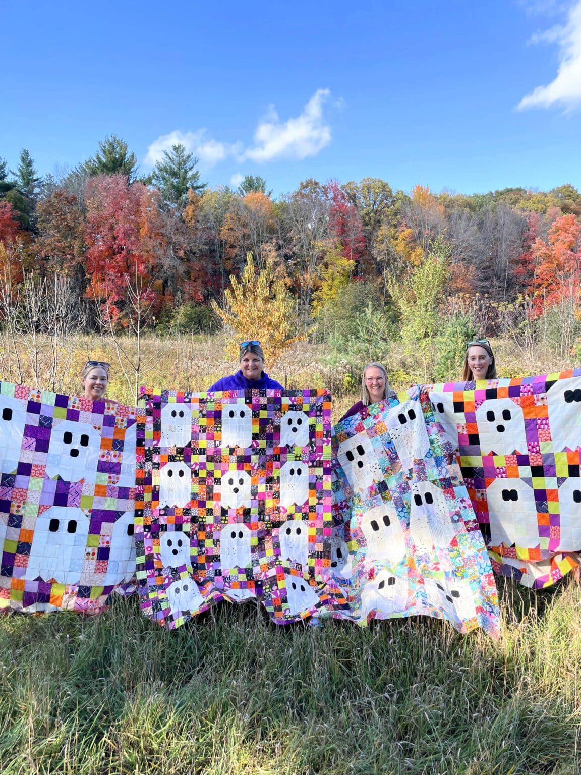 Making a Ghost Party Quilt - Ma Tante Quilting