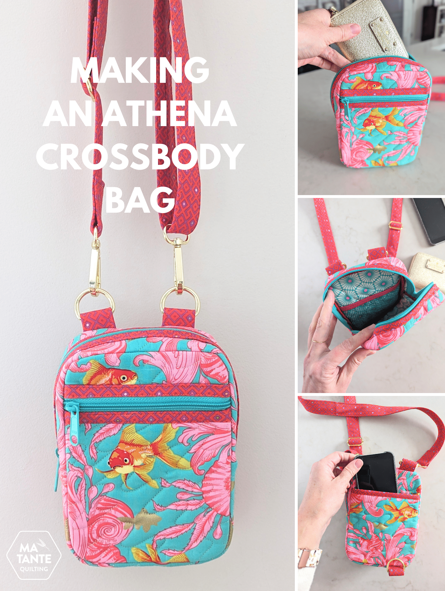 Making an Athena Crossbody Bag - Ma Tante Quilting