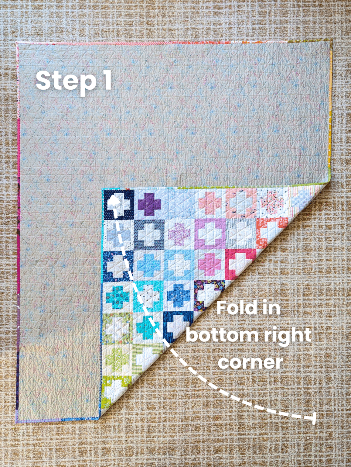 How to Fold Your Quilt on the Bias - Ma Tante Quilting