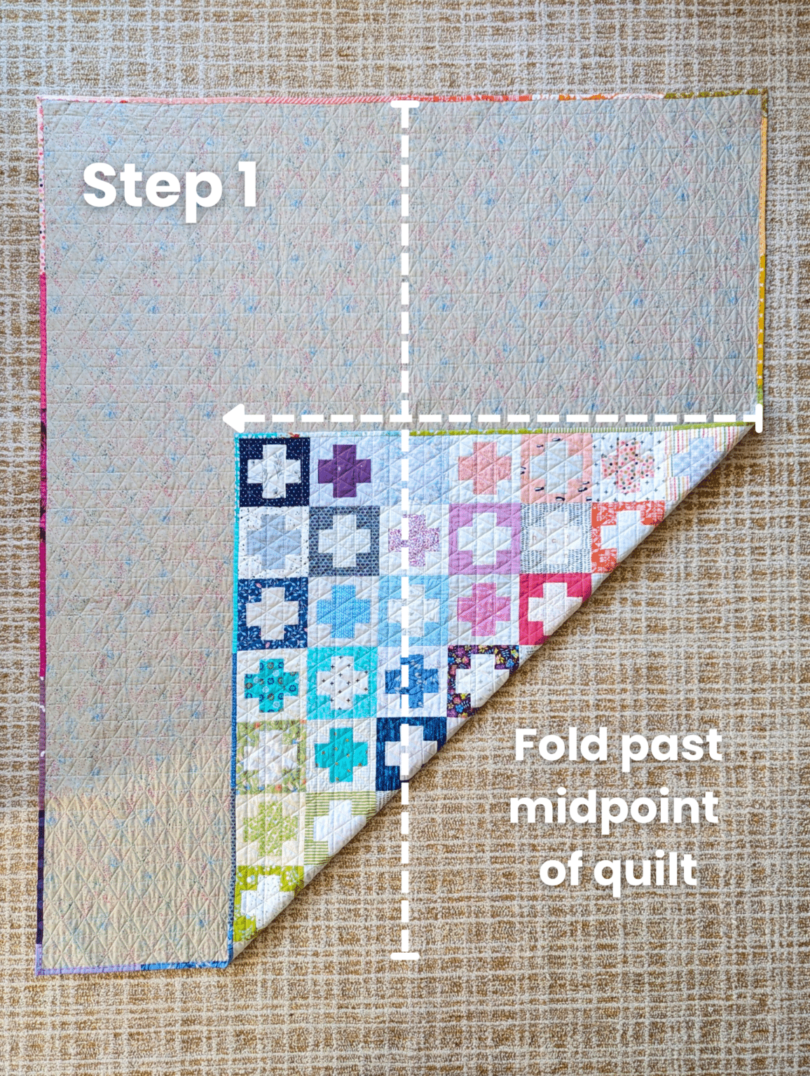 How to Fold Your Quilt on the Bias - Ma Tante Quilting
