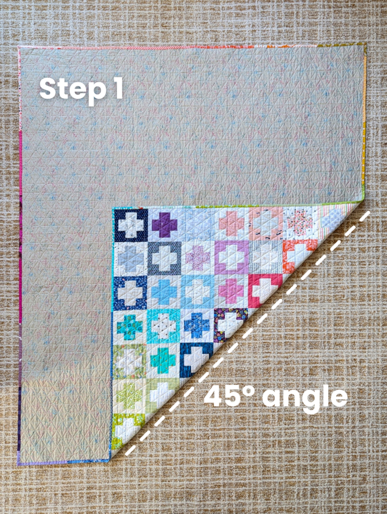 How to Fold Your Quilt on the Bias - Ma Tante Quilting
