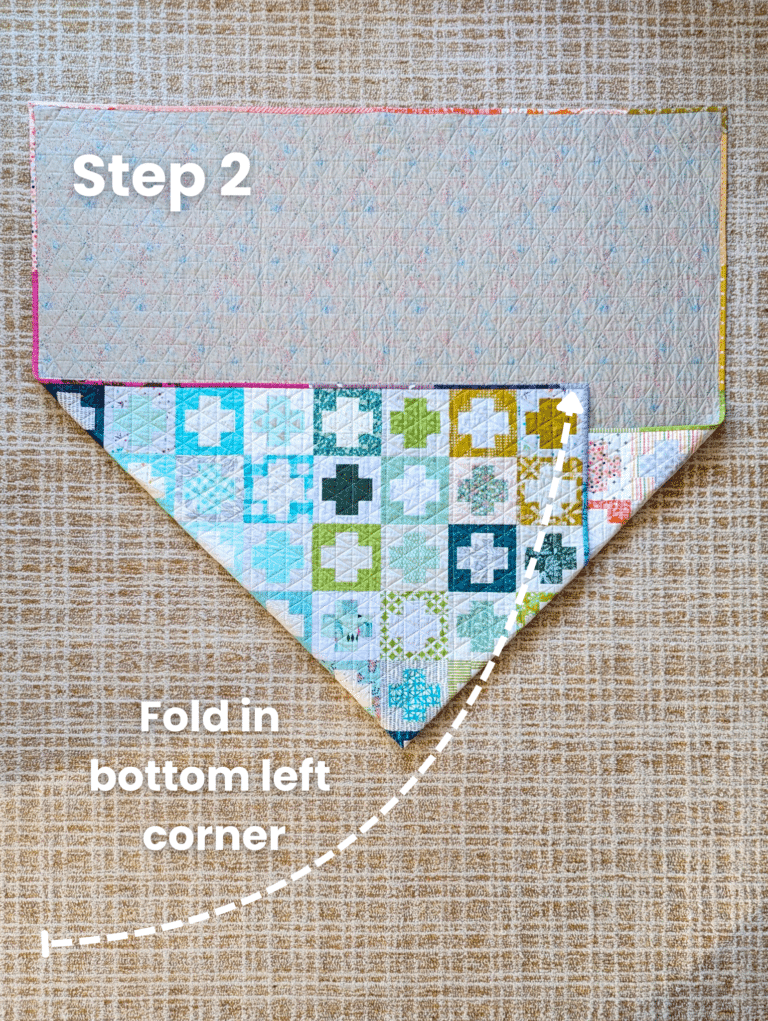 How to Fold Your Quilt on the Bias - Ma Tante Quilting