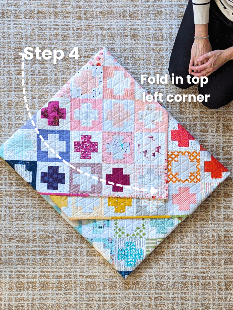 How to Fold Your Quilt on the Bias - Ma Tante Quilting