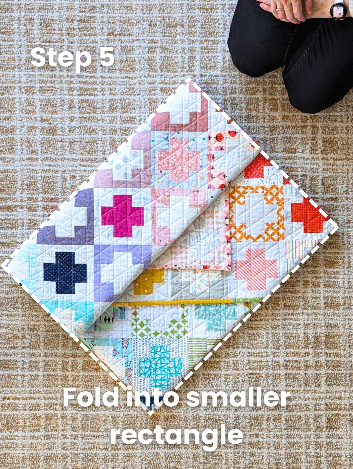 How to Fold Your Quilt on the Bias - Ma Tante Quilting