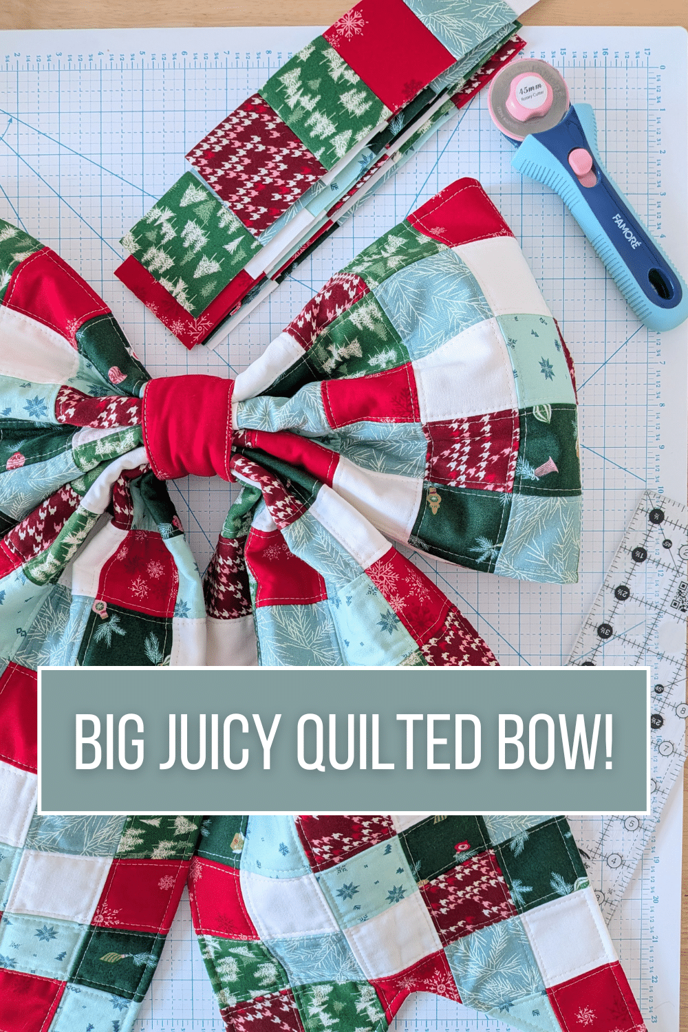 Making a Patchwork Quilted Bow - Ma Tante Quilting