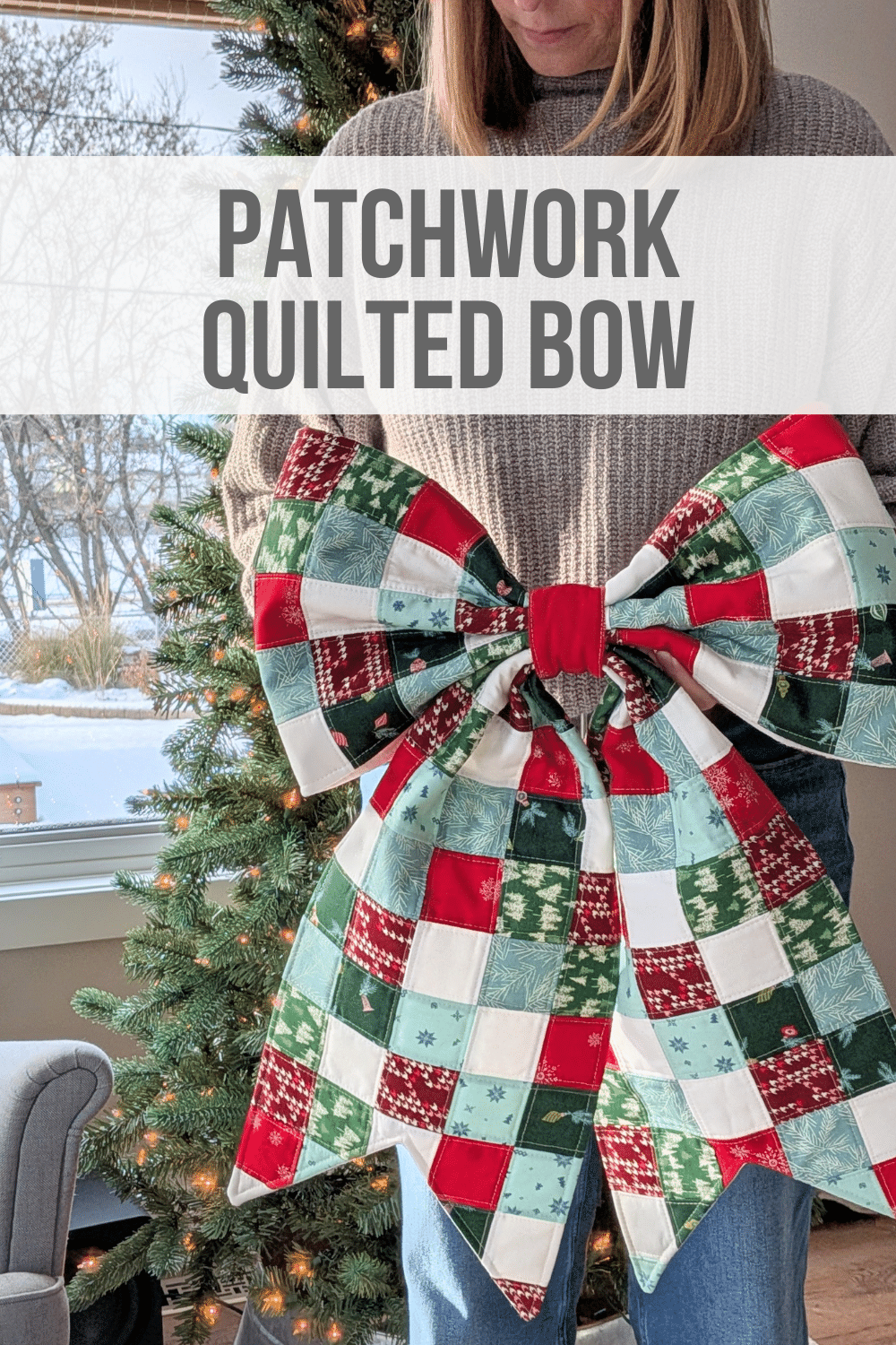 Making a Patchwork Quilted Bow - Ma Tante Quilting
