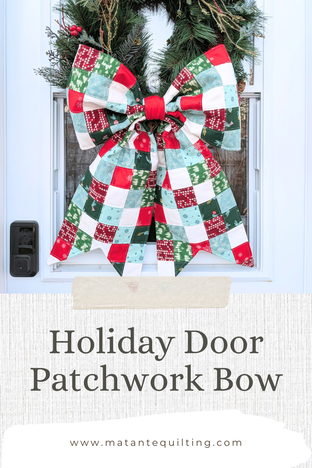Making a Patchwork Quilted Bow - Ma Tante Quilting